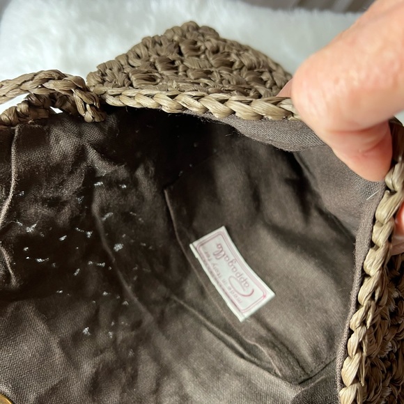 Pappagallo | Bags | Vintage Pappagallo Raffia Made In Italy Shoulder ...